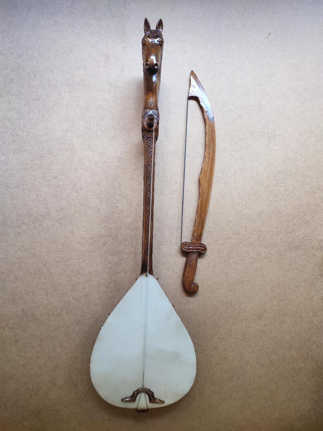 Gusle with horse (Marko Miljanov) | Gusle.me - Handcrafted Gusle ...