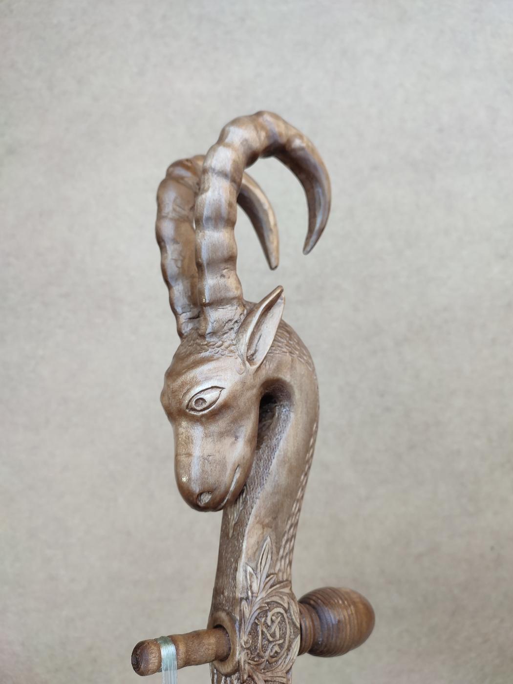 Gusle with goat (the coat of arms of Montenegro, monument to the heroes ...