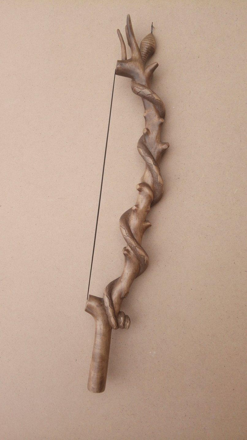 Gusle bow - a snake around branch | Gusle.me - Handcrafted Gusle ...